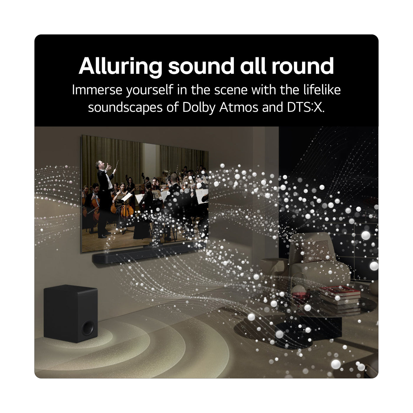 LG US70TR 5.1.1 Dolby Atmos TV Soundbar with Rear Speakers & Wireless ...