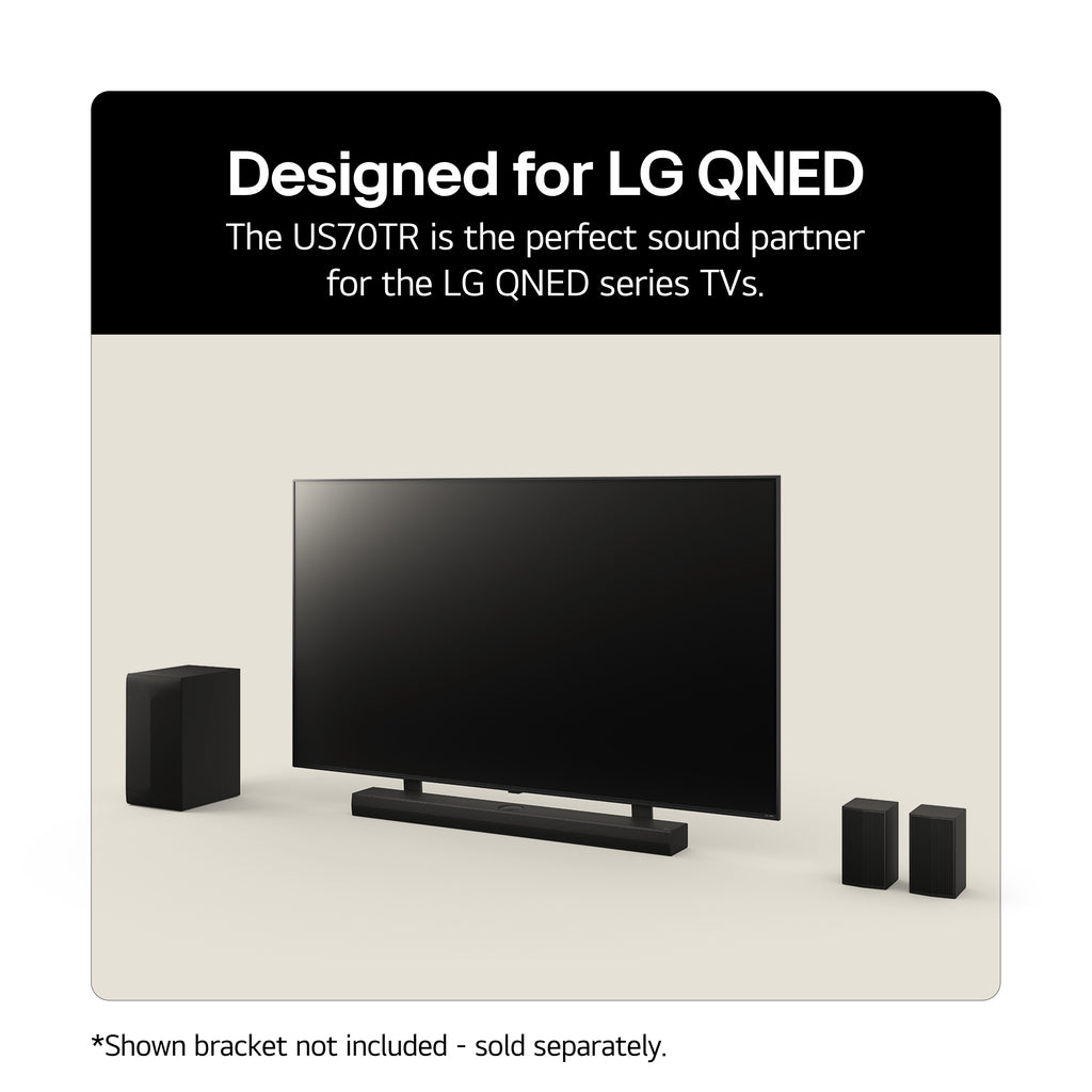 LG US70TR 5.1.1 Dolby Atmos TV Soundbar with Rear Speakers & Wireless ...